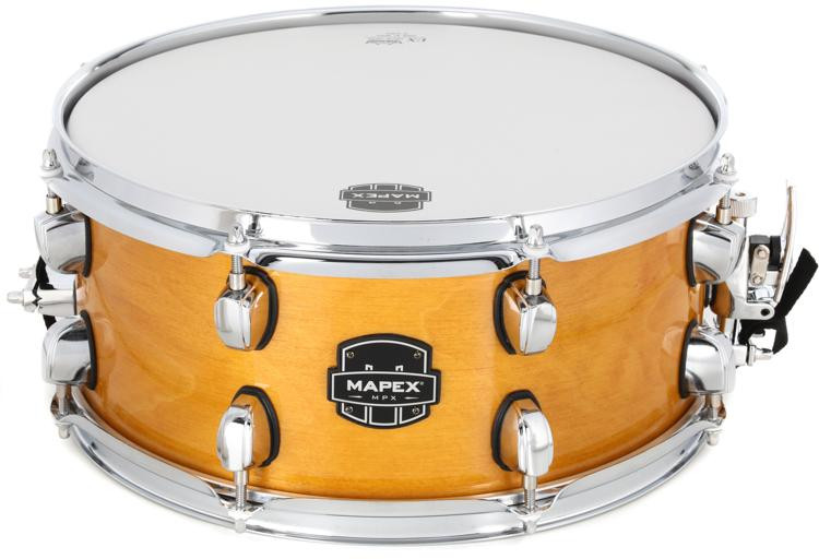 Mapex MPX Maple/Poplar Snare Drum - 6-inch x 13-inch, Natural with Chrome Hardware | Sweetwater