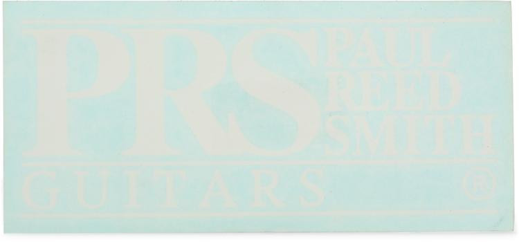 PRS White Block Logo Window Decal | Sweetwater