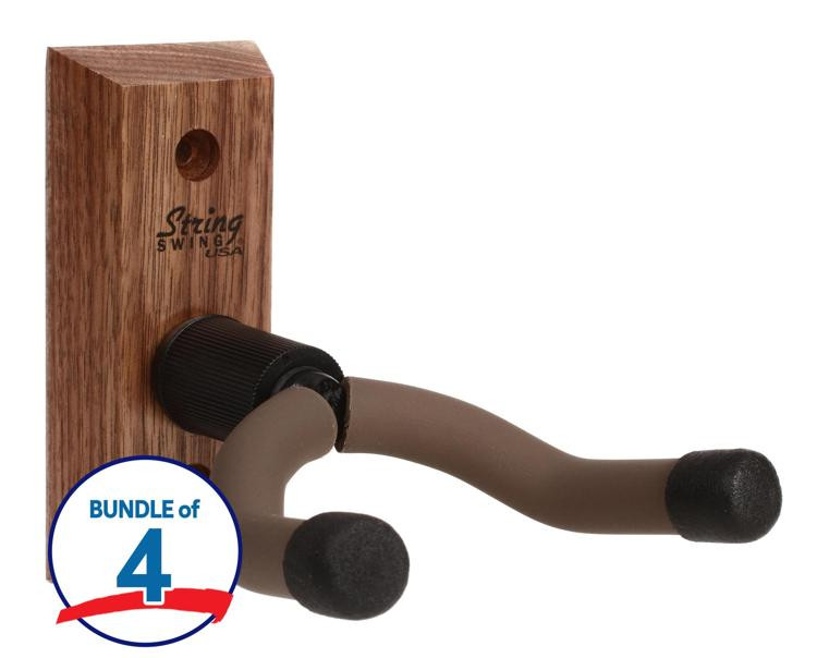 String Swing CC01 Wall Mount Classical Guitar Hanger - Black Walnut (4 ...