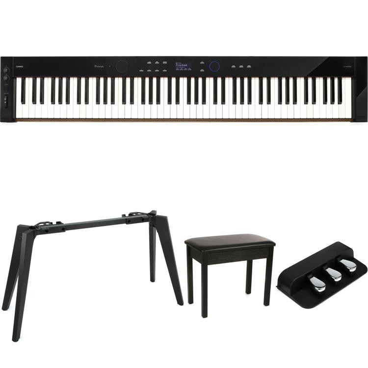 Casio Privia PX-S6000 Digital Piano Home Essentials Bundle - Black ...