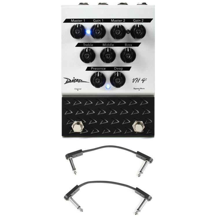 Diezel VH4-2 Pedal 2-channel Overdrive and Preamp with 3 Patch Cables ...