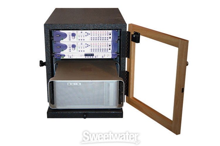 Sound Construction IsoBox Studio 20U Sound Isolation Rack with Sliding ...