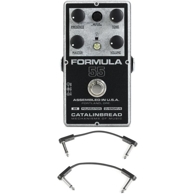 Catalinbread Formula No. 55 Tweed Deluxe-style Overdrive Pedal with 3 Patch Cables | Sweetwater