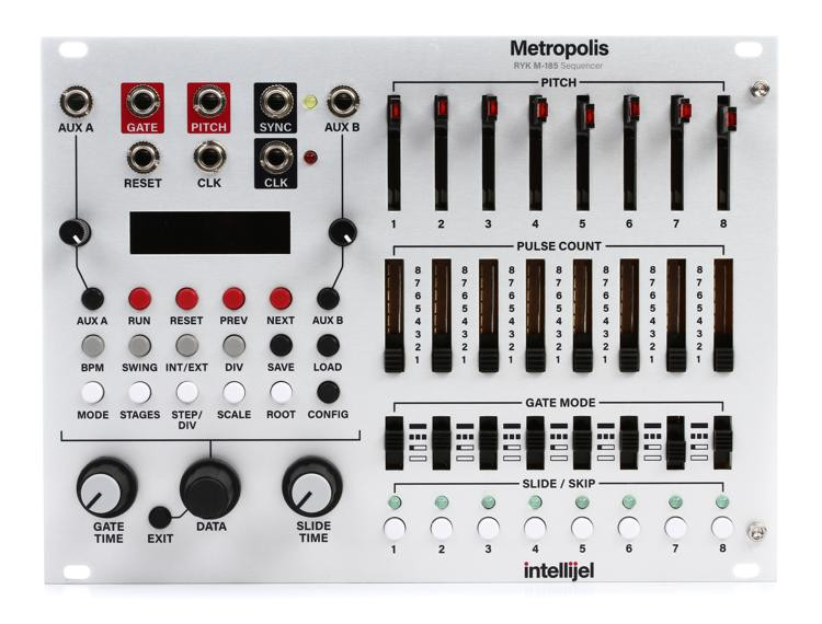 Intellijel Metropolis Eurorack Pitch and Gate Sequencer Module Reviews ...