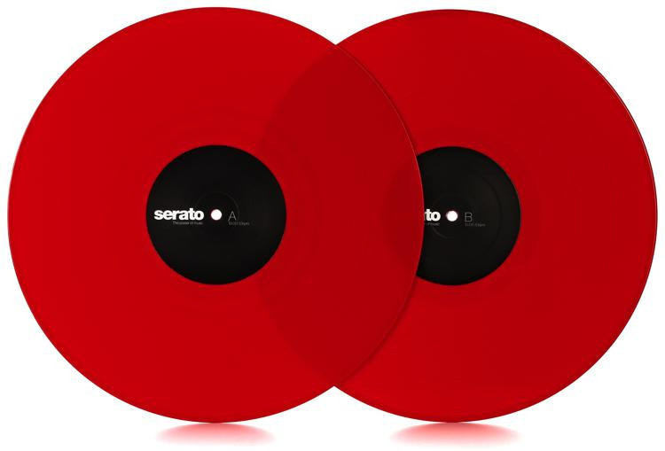 Serato 12 inch Control Vinyl Pair - Solid Red | Sweetwater