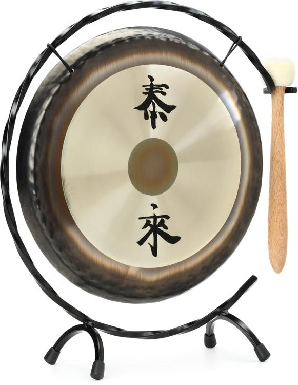 Paiste 10 inch Deco Gong Set - with Floor Stand | Sweetwater