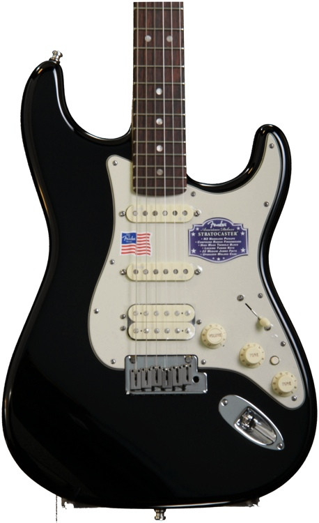 Fender American Deluxe Stratocaster HSS - Black | Sweetwater