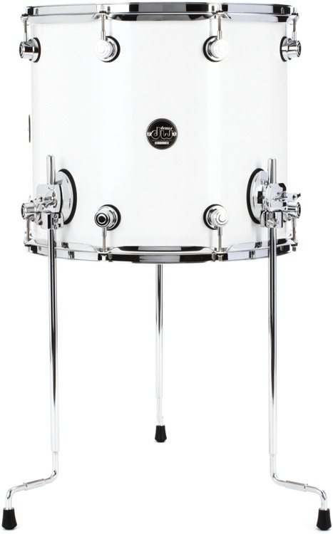 DW Performance Series Floor Tom - 14"x16" - White Ice Lacquer | Sweetwater