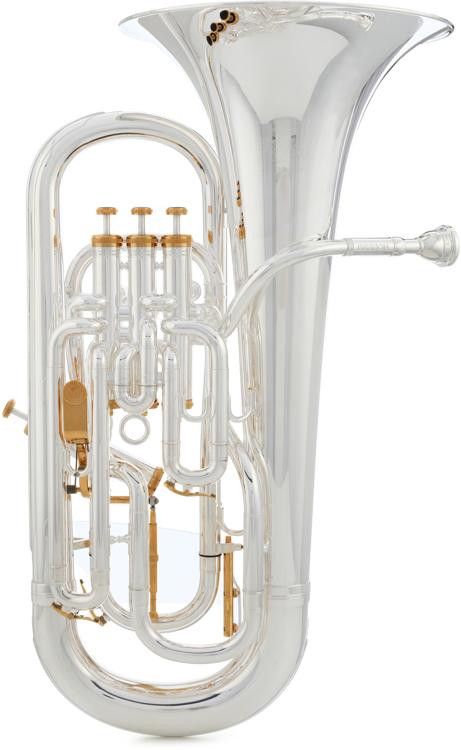 Besson BE2052-2G-0 Prestige Series Compensating Euphonium - Silver ...