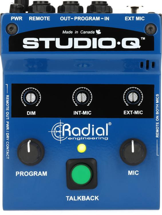 Radial Studio-Q Desktop Cue & Talkback Controller | Sweetwater