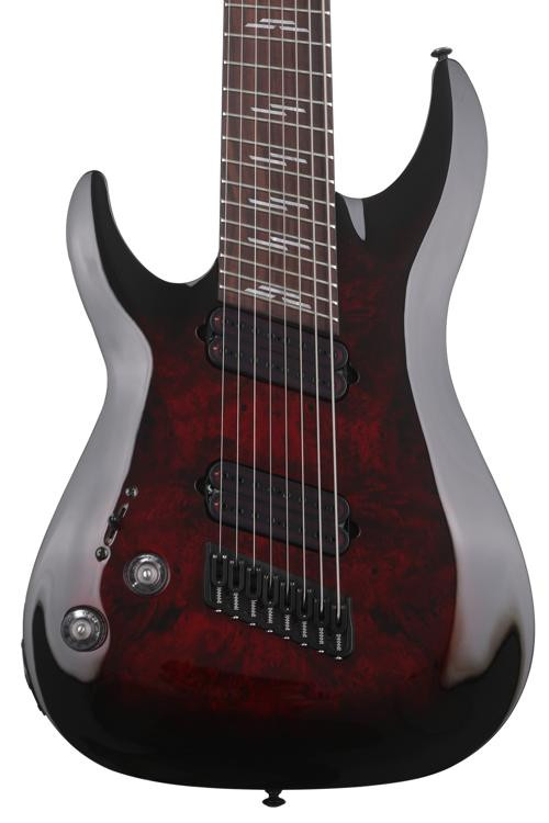Schecter Omen Elite-8 Multiscale Left-handed 8-string Electric Guitar ...