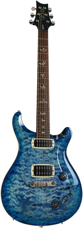 PRS 408 Maple Top - Faded Blue Burst, 10 Top Quilt | Sweetwater