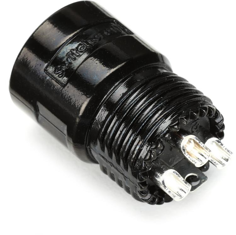 Switchcraft AAA3MBLP Low Profile Angled Male XLR Connector - Black ...
