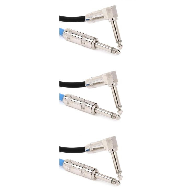Pro Co EGL-1 Excellines Straight to Right Angle Patch Cable (3-Pack ...