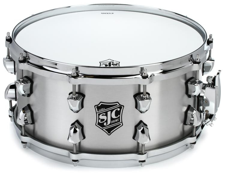 SJC Custom Drums Alpha Aluminum Snare Drum - 6.5 x 14 inch | Sweetwater