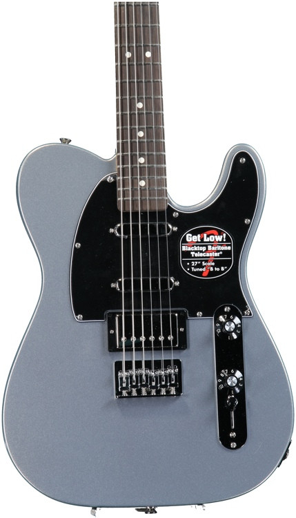 Fender Blacktop Tele Baritone - Ghost Silver | Sweetwater