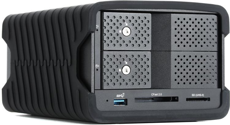 Glyph Blackbox Pro RAID 32TB USB-C Desktop Hard Drive with Hub - Black ...