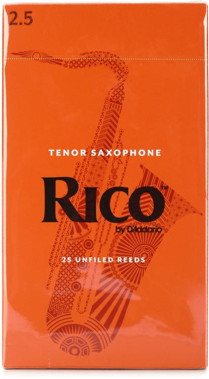 D'Addario RKA2525 - Rico Tenor Saxophone Reeds - 2.5 (25-pack) | Sweetwater