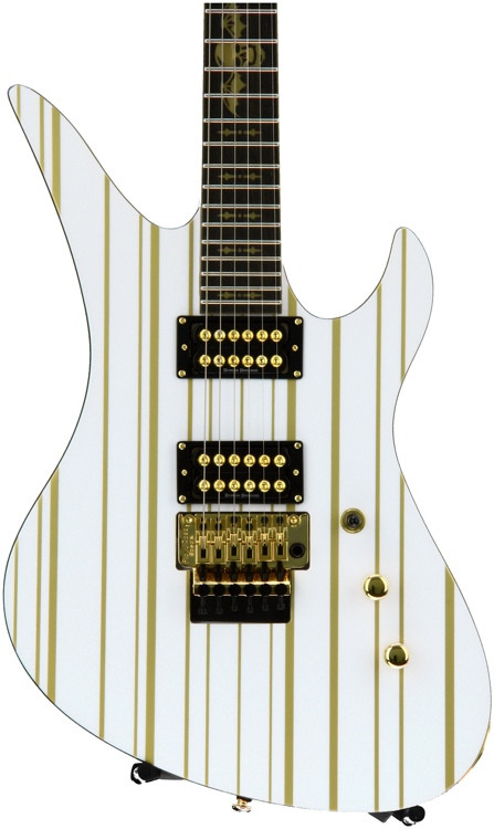 Schecter Synyster Gates Standard - White/Gold Stripes | Sweetwater