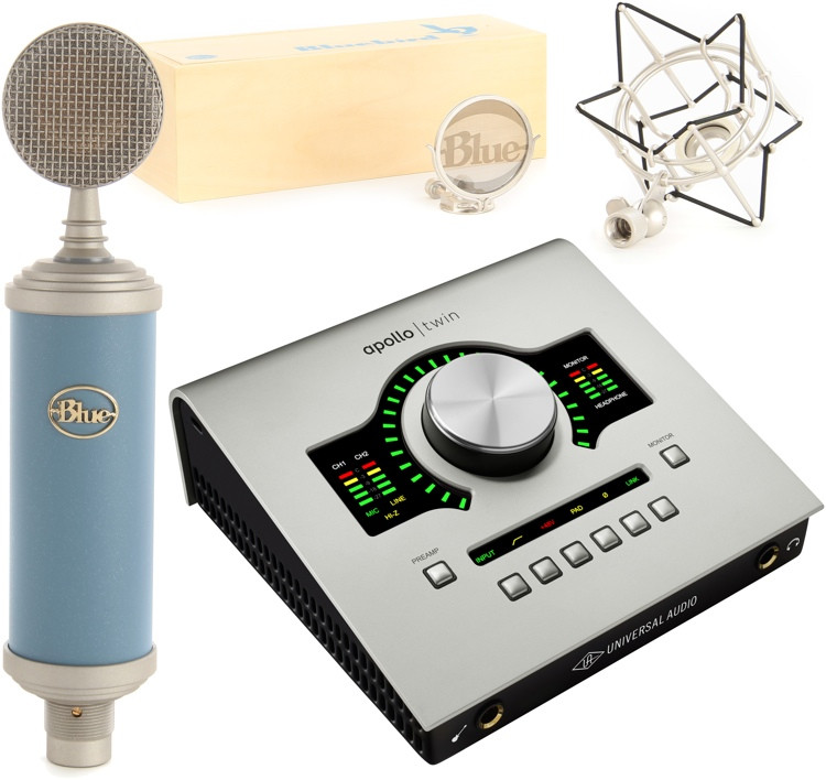 Blue Microphones Bluebird with Apollo Twin Duo Interface | Sweetwater