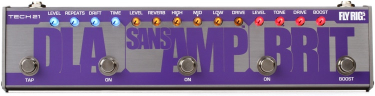 Tech 21 Fly Rig 5 Brit Multi-effects Pedal | Sweetwater