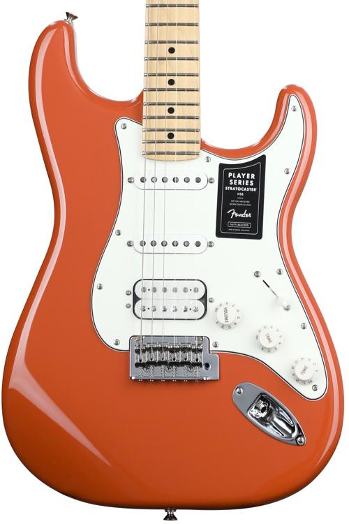 Fender Player Stratocaster Electric Guitar - Fiesta Red with Maple ...