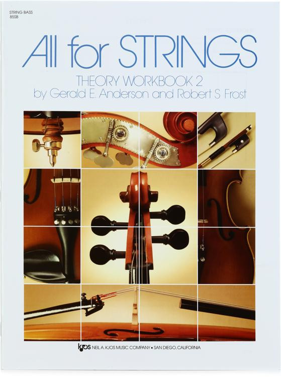 Kjos All for Strings: Theory Workbook Book 2 - Double Bass | Sweetwater