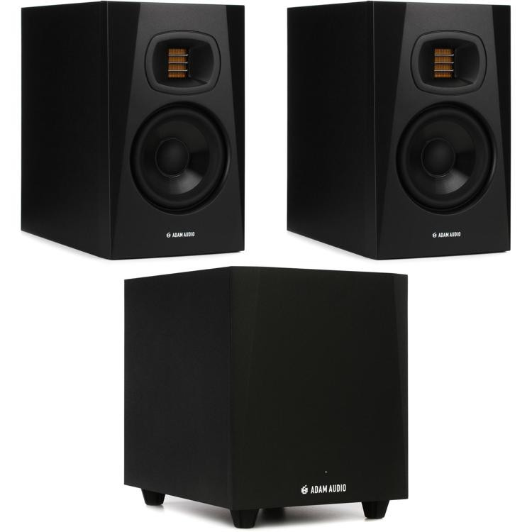 ADAM Audio T5V 5 inch Powered Studio Monitor Pair with T10S 10 inch ...