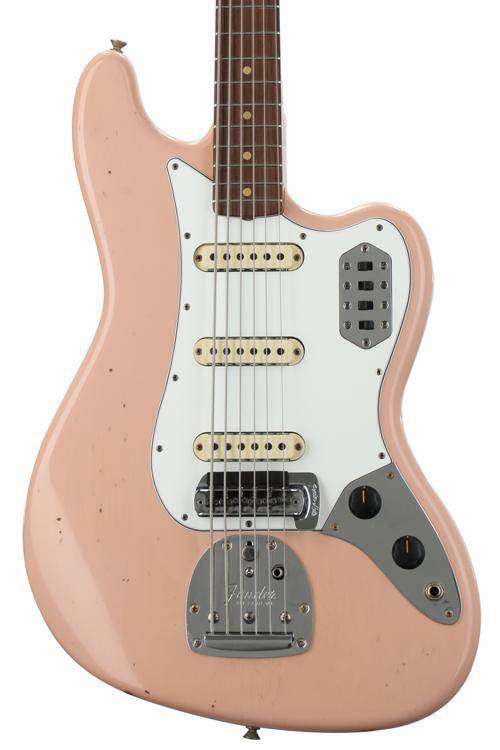 Fender Custom Shop '60s Journeyman Relic Bass VI - Aged Shell Pink ...