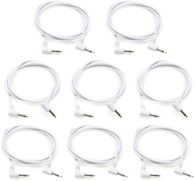 Modbap Modular Patch Cables - Angled 3.5mm TS Male to Angled 3.5mm TS ...