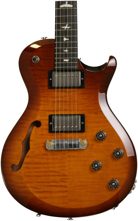 PRS S2 Singlecut Semi-hollow - Violin Amber Sunburst | Sweetwater
