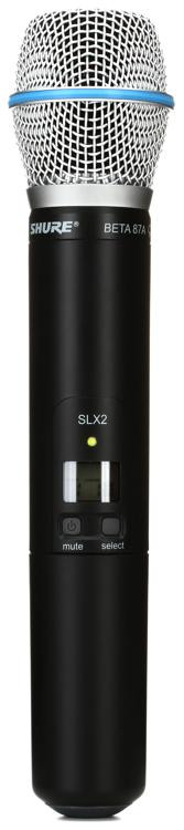 Shure SLX2/BETA87A Wireless Handheld Microphone Transmitter - J3 Band ...