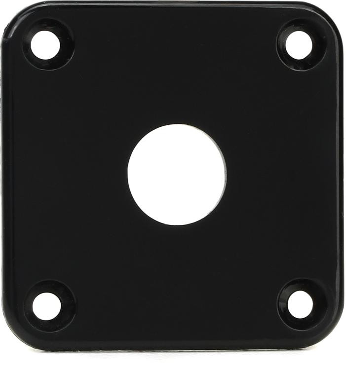 Gibson Accessories Plastic Jack Plate for Les Paul - Black | Sweetwater