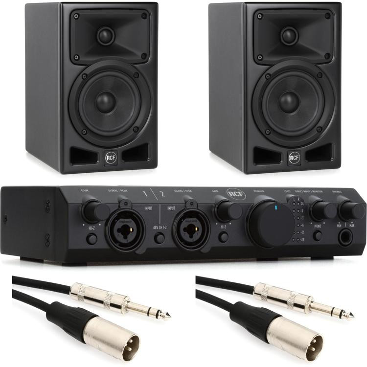 RCF TRK PRO2 USB Audio Interface and Studio Monitor Bundle | Sweetwater