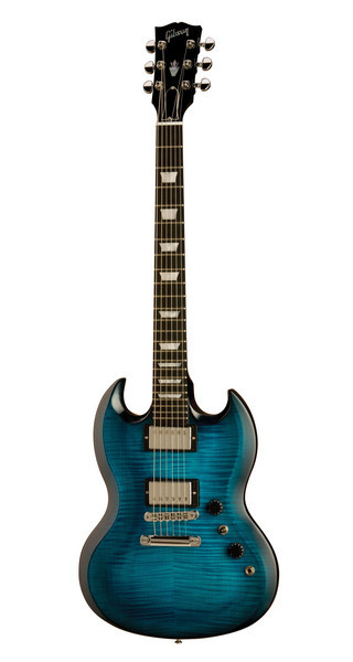Gibson SG Carved Top - AAA Ocean Blue Burst | Sweetwater