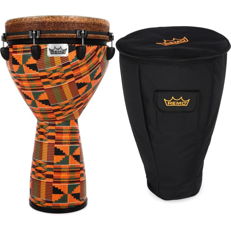 Remo Mondo Key-Tuned Djembe with Gig Bag - 14" x 25" - Kintekloth ...