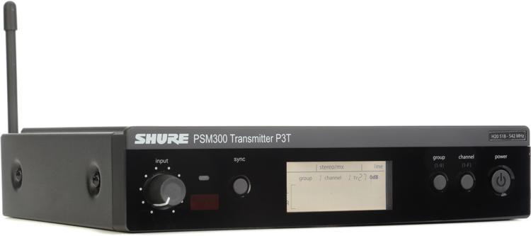 Shure P3T Wireless Monitor Transmitter - H20 Band | Sweetwater