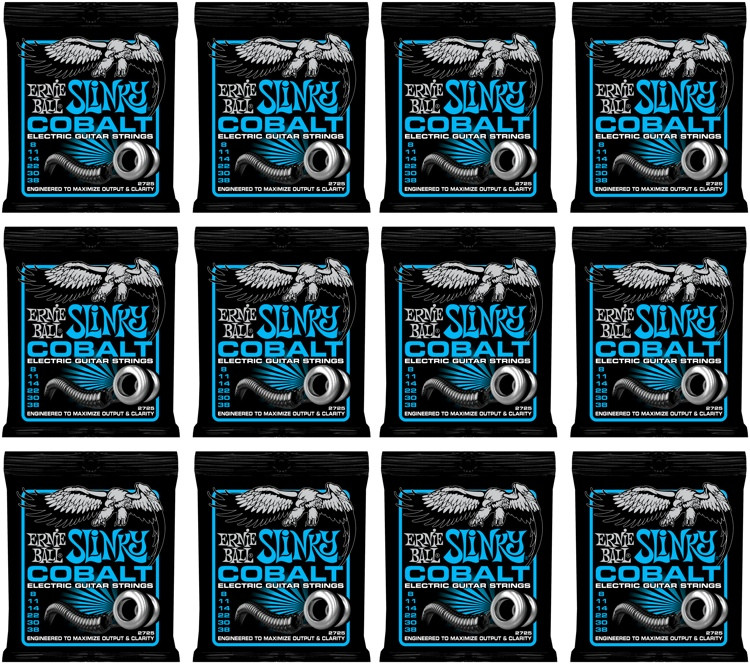 Ernie Ball 2725 Cobalt Extra Slinky Electric Strings 12-Pack | Sweetwater