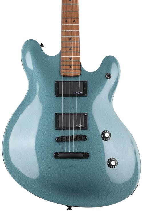 Squier Contemporary Active Starcaster Semi-hollowbody Guitar - Gunmetal ...