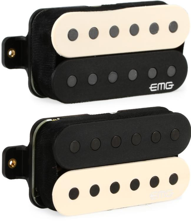 EMG Jim Root Daemonum Humbucker Guitar Pickup Set - Zebra | Sweetwater