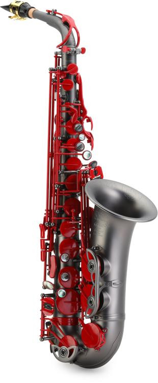 Growling Sax Red Lava Gen 2 Alto Saxophone - Satin Black with Red Keys ...