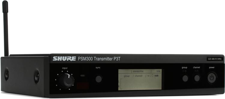 Shure P3T Wireless Monitor Transmitter - G20 Band | Sweetwater