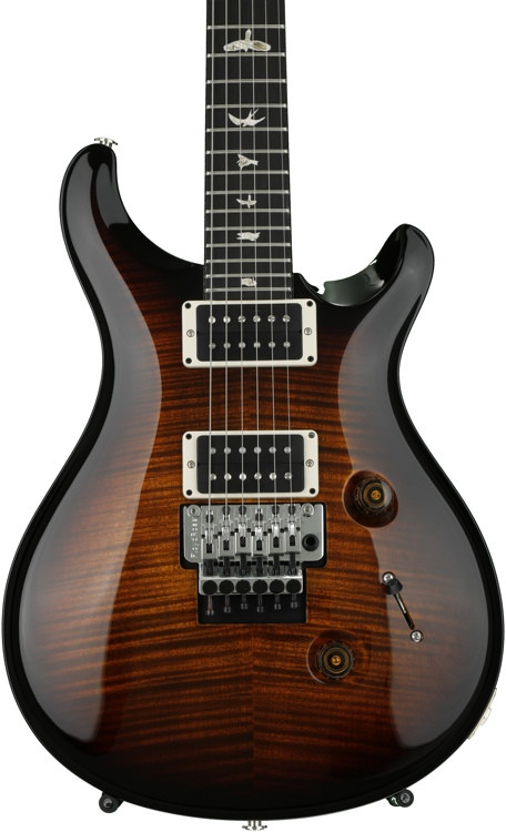PRS Custom 24 Floyd Rose Figured Top - Black Gold Wrap Burst with ...