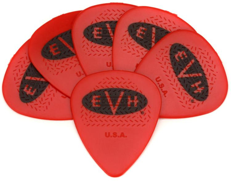 EVH Eddie Van Halen Signature Guitar Picks - Red .60mm 6-pack | Sweetwater