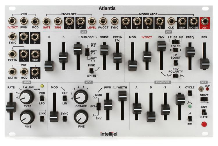 Intellijel Atlantis Eurorack Subtractive Synth Voice Module | Sweetwater
