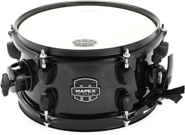 Mapex MPX Maple/Poplar Side Snare Drum - 5.5-inch x 10-inch, Black with Black Hardware | Sweetwater