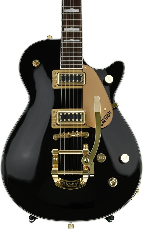 Gretsch Limited Edition Electromatic Pro Jet Bigsby - Black w/Gold ...