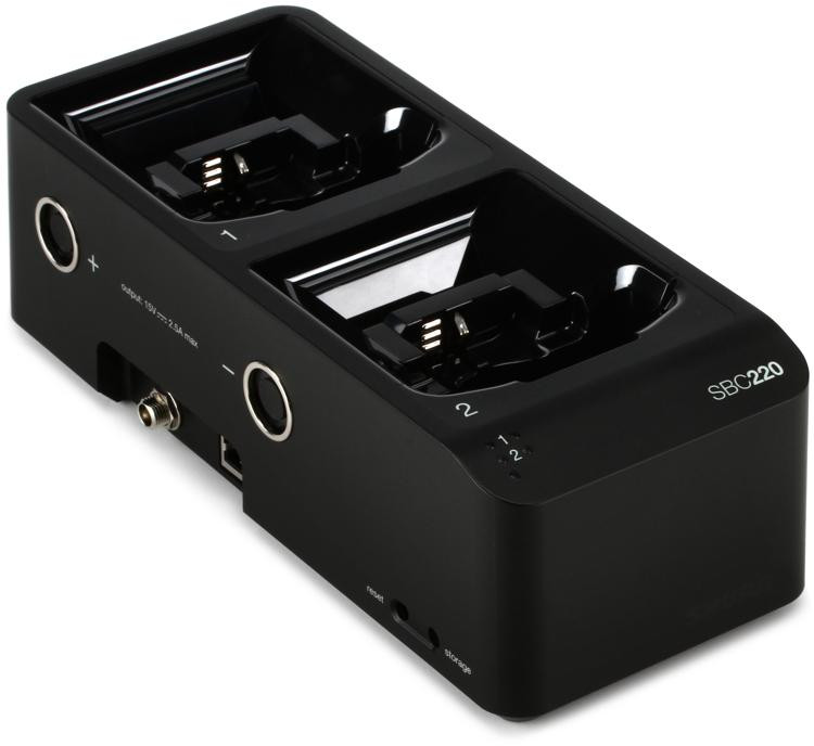 Shure SBC220 2-Bay Networked Charging Station Expansion | Sweetwater