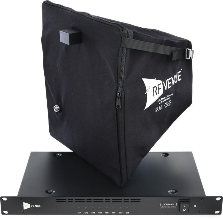 RF Venue COMBINE8 8-Channel Antenna Combiner with CP Beam Antenna ... RF Venue COMBINE8 8-Channel Antenna Combiner with CP Beam Antenna ...
