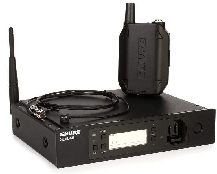 Shure GLXD14R/93 Wireless Lavalier Microphone System | Sweetwater